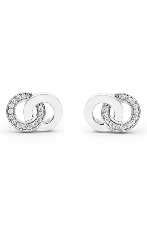 Lagos Signature Interlocking Diamond Stud Earrings
