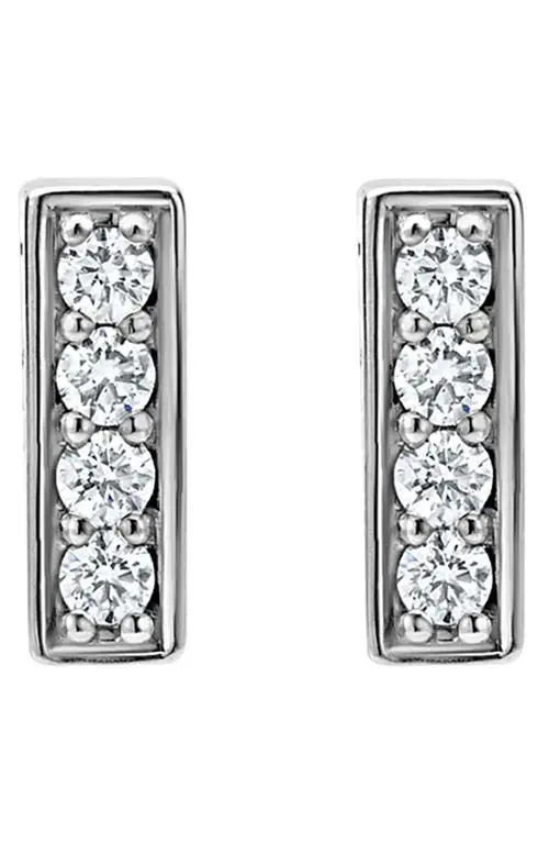 Lagos Linear Diamond Stud Earrings