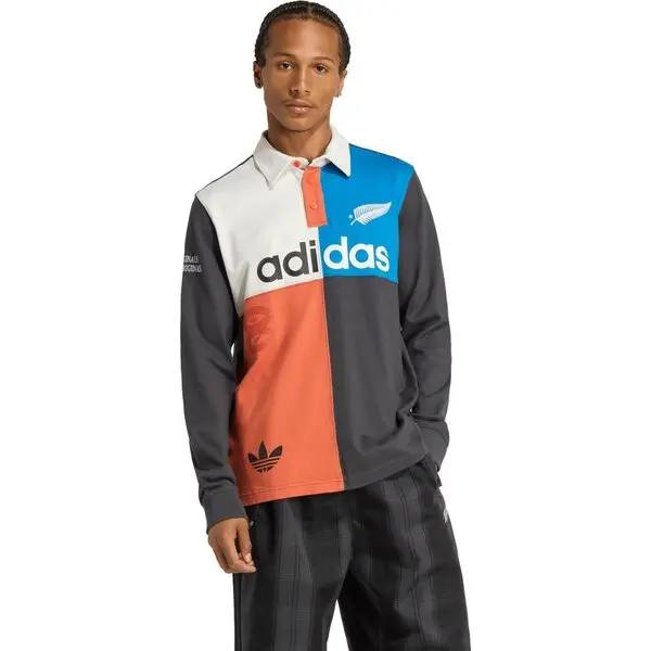 Adidas All S Long Sleeve Rugby Shirt - Black