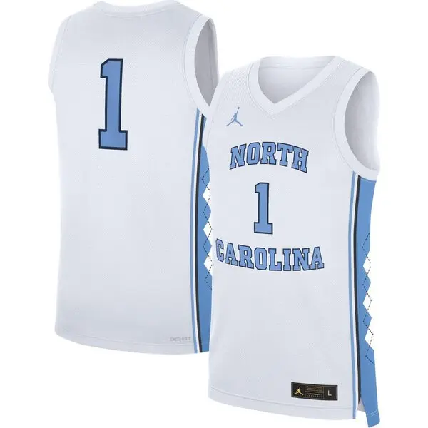 JORDAN BRAND North Carolina Tar Heels Home Replica Basketball Jersey - White