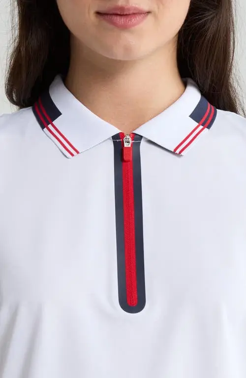 G/fore Sleeveless Quarter Zip Polo