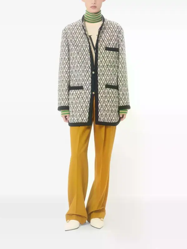 Valentino Garavani Jacquard-pattern Jacket - Neutrals
