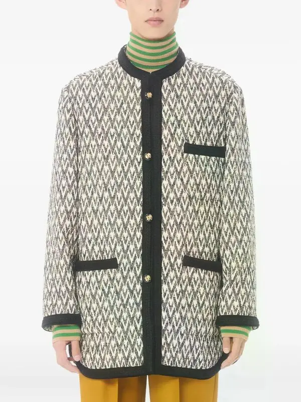Valentino Garavani Jacquard-pattern Jacket - Neutrals