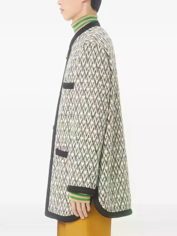 Valentino Garavani Jacquard-pattern Jacket - Neutrals