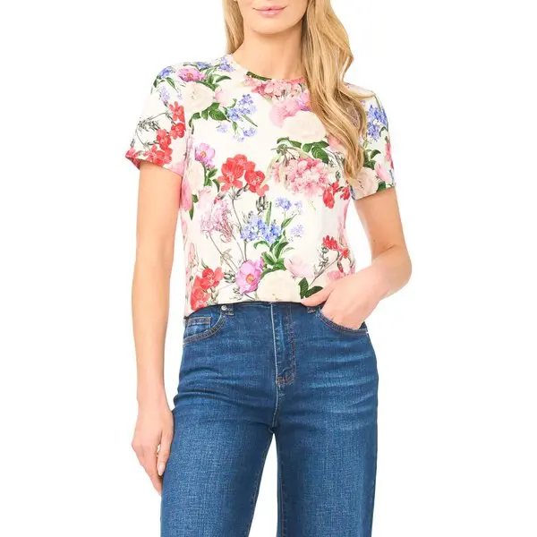 Ted Baker London Floral Knit T-shirt