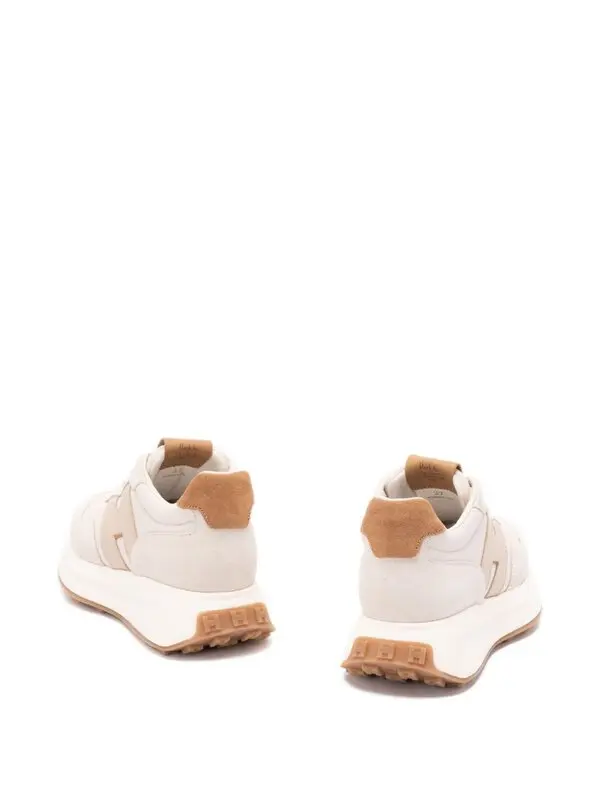 Hogan Leather Sneakers - Beige