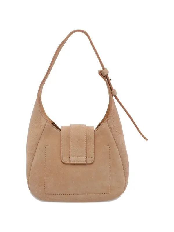 Hogan Leather Hobo Bag - Beige