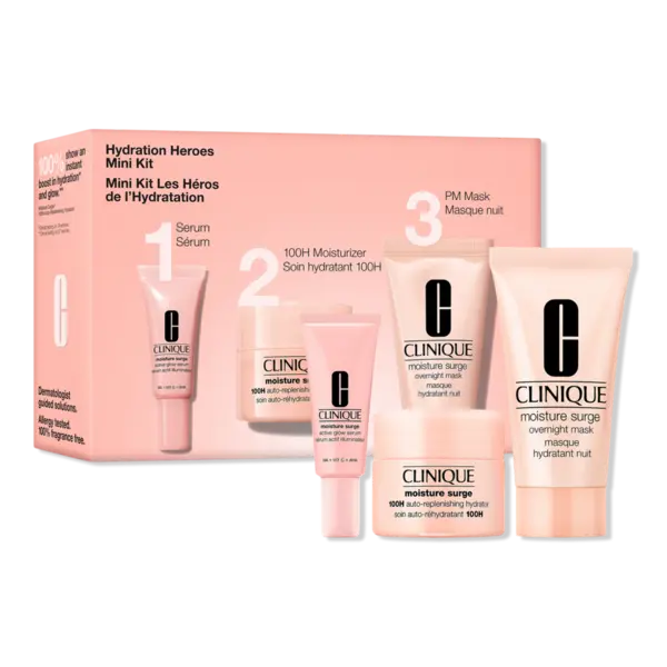 CLINIQUE Hydration Heroes: Mini Moisture Surge Skincare Set - One-color
