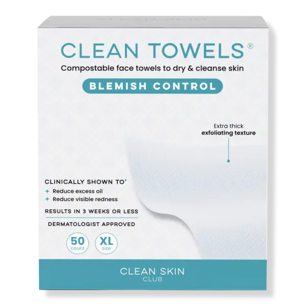 CLEAN SKIN CLUB Clean Towels Blemish Control Disposable Face Towels - One-color