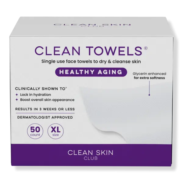 CLEAN SKIN CLUB Clean Towels Healthy Aging Disposable Face Towels - One-color