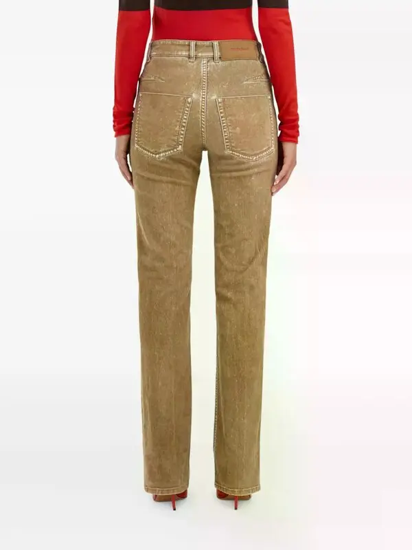 FERRAGAMO Flocked Five-pocket Trousers - Brown