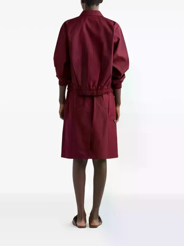 Prada Poplin Straight Fit Skirt
