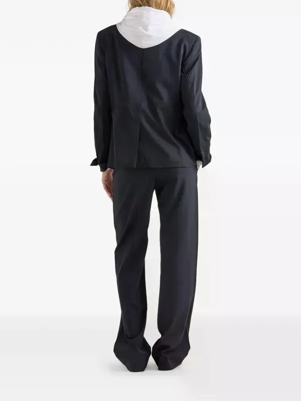 Prada Single-breasted Wool Jacket - Blue
