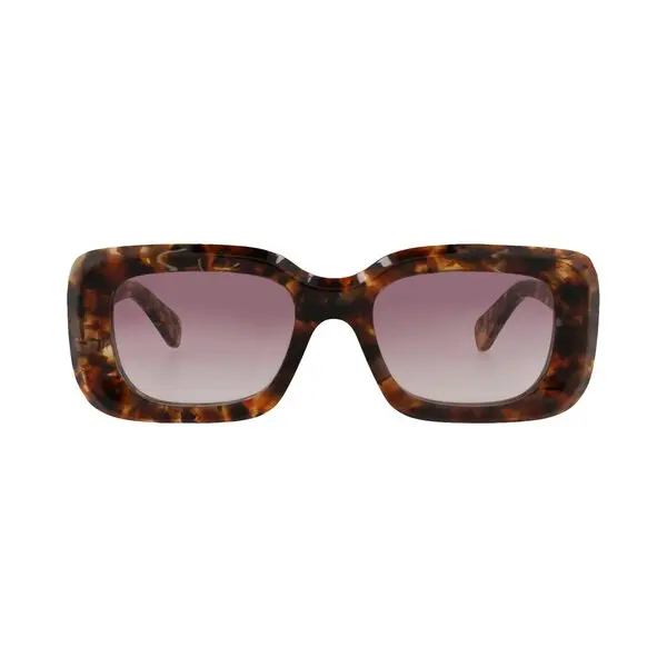 Chloé Square Frame Recycled Acetate Sunglasses - Brown
