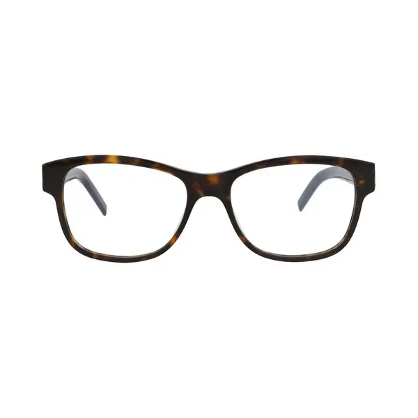Saint Laurent Square Frame Recycled Acetate Optical Frames 'havana/transparent - Brown