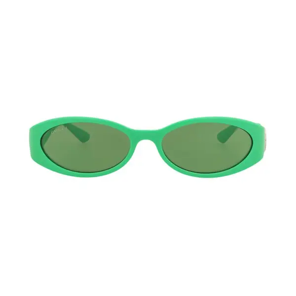 Gucci Round Frame Injection Sunglasses - Green