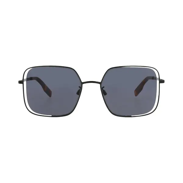 Alexander McQueen Square Frame Metal Sunglasses - Black