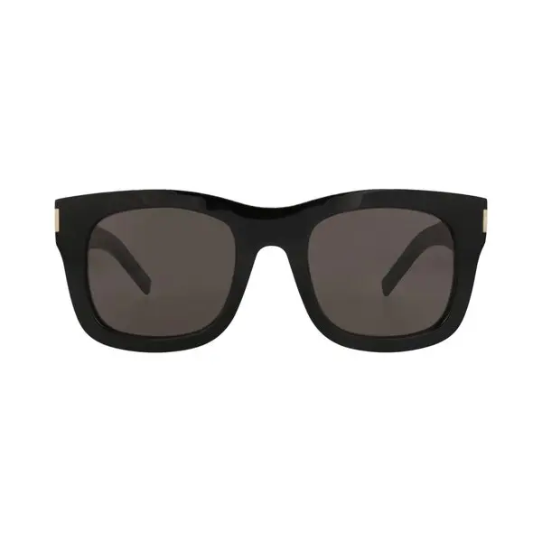 Saint Laurent Square Frame Recycled Acetate Sunglasses - Black