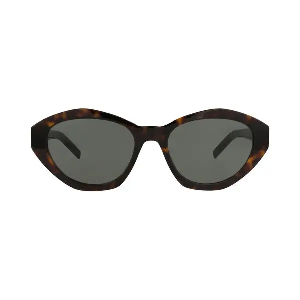 Saint Laurent Cat Eye Frame Acetate Sunglasses 'havana/grey - Brown
