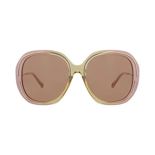 Chloé Round Frame Bio Injection Sunglasses - Pink