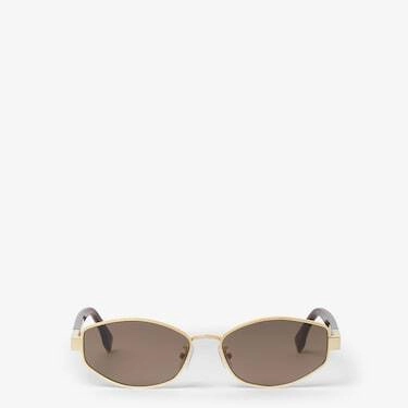 Fendi Oval Baguette Sunglasses - Brown