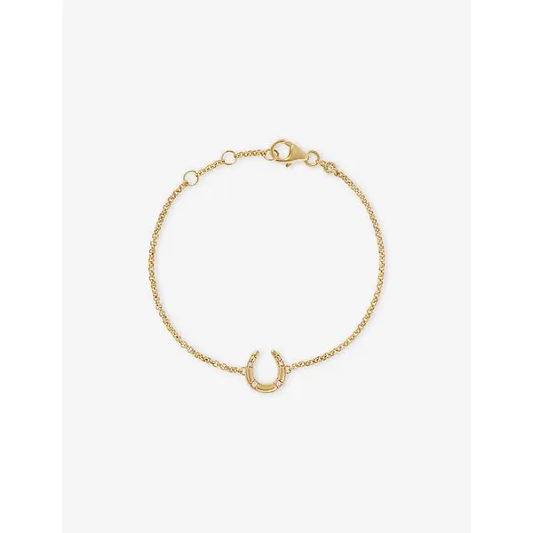 Astley Clarke Biography Horseshoe Bracelet - Yellow Gold Vermeil