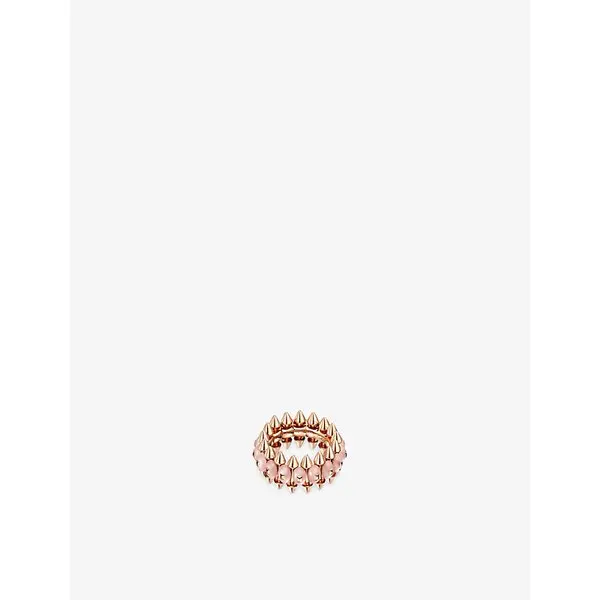 CARTIER Clash De 18ct Rose-gold And Pink Chalcedony Ring - Rose Gold