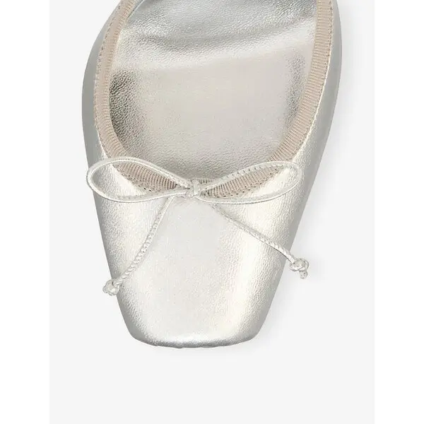 CHRISTIAN LOUBOUTIN Cassia Lace-up Nappa Leather Pumps - Silver/lin Silver