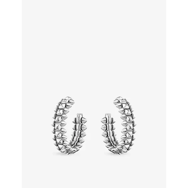 CARTIER Clash De 18ct White-gold Hoop Earrings - White Gold