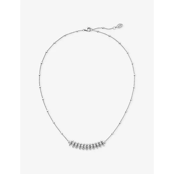 CARTIER Clash De Medium 18ct White-gold Necklace - White Gold