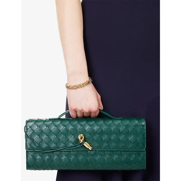 Bottega Veneta Intreccio Yellow Gold-plated Sterling Silver Bracelet - Gold/silver