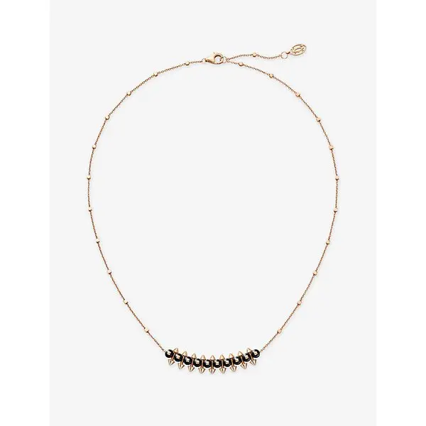 CARTIER Clash De 18ct Rose-gold And Onyx Necklace - Rose Gold