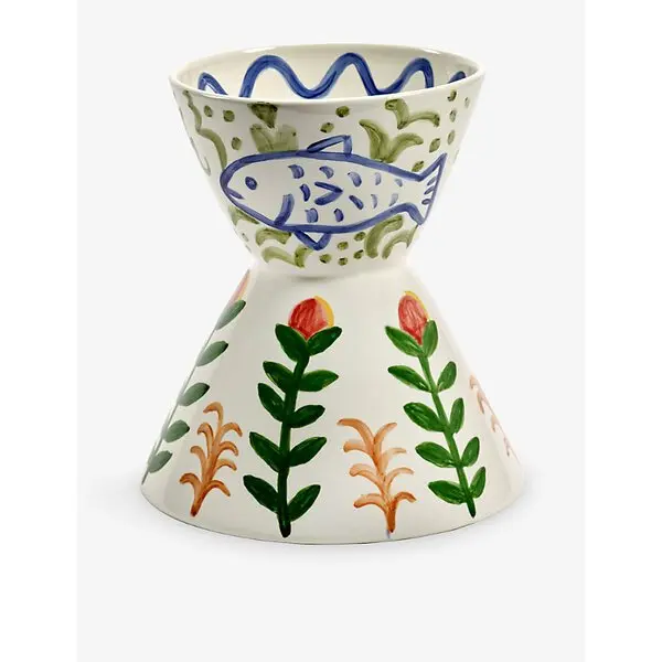 SERAX Aquaje Mix Santiago De Borja Stoneware Vase - Multi
