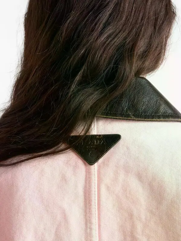 Prada Leather Collar Jacket