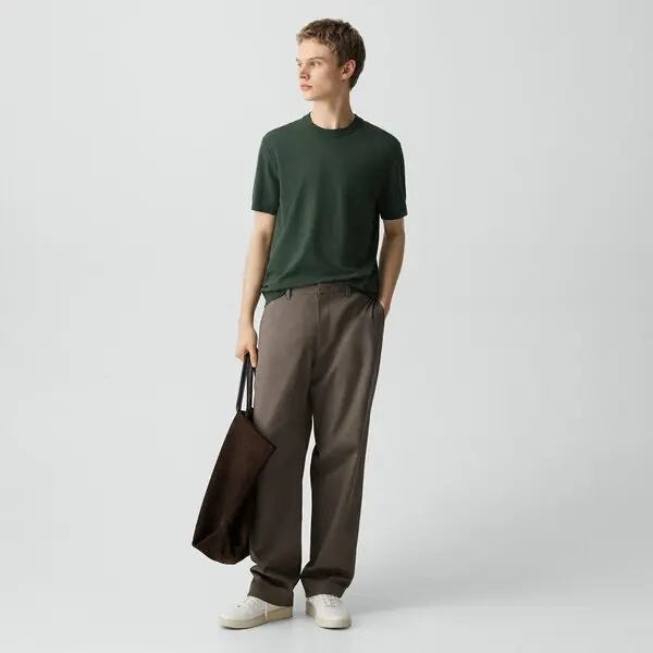 Theory Straight Chino Pant In Moonsoft Cotton - Morel