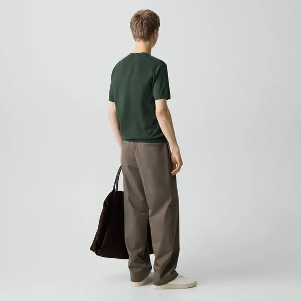 Theory Straight Chino Pant In Moonsoft Cotton - Morel