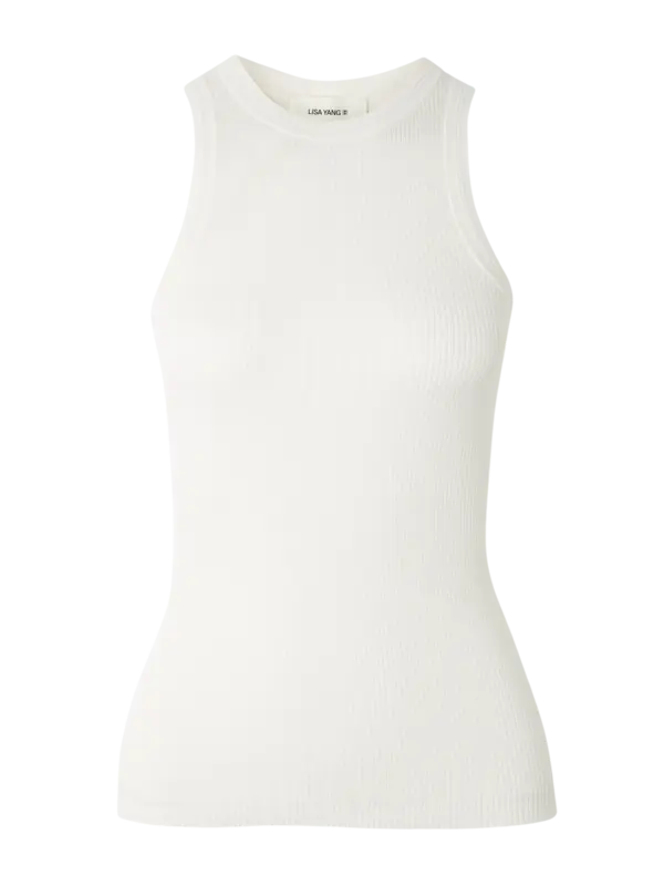 LISA YANG Amya Ribbed Tank - Neutrals