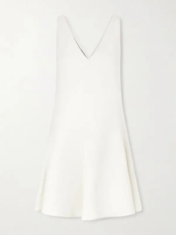 Brunello Cucinelli Twill Mini Dress - Neutrals