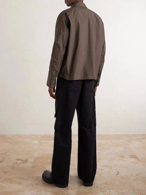 Sacai Cotton-poplin Jacket - Brown