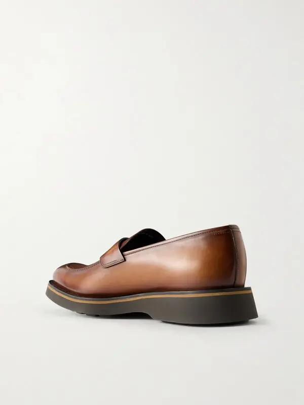 Berluti Alessio Venezia Leather Loafers