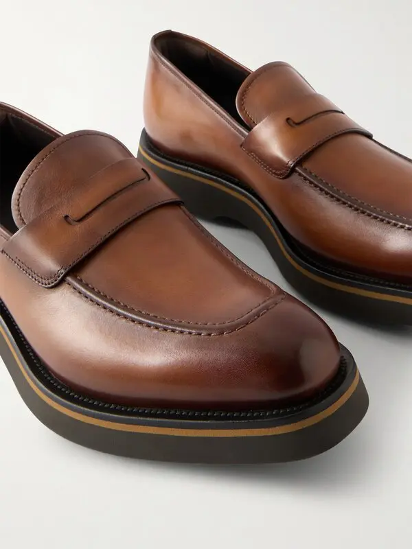 Berluti Alessio Venezia Leather Loafers