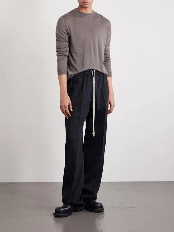 Rick Owens Slim-fit Boiled Cashmere Sweater - Gray
