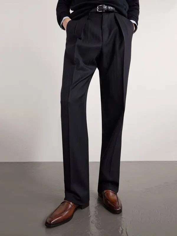 Berluti Andy Demesure Venezia Leather Loafers