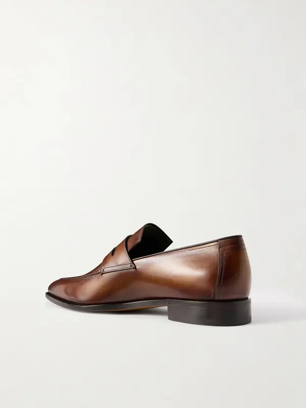 Berluti Andy Demesure Venezia Leather Loafers