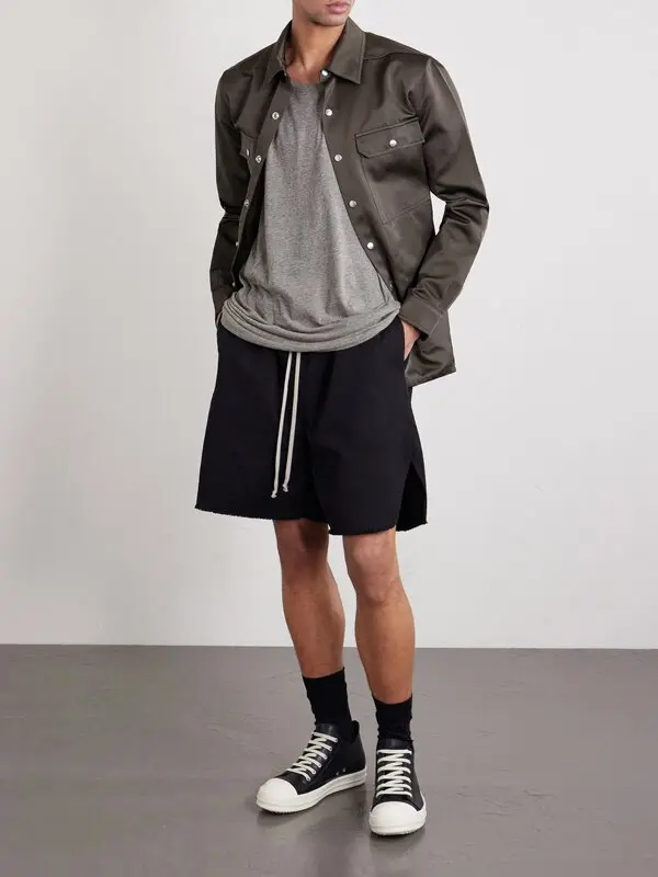 Rick Owens Cotton-blend Jersey Tank - Gray
