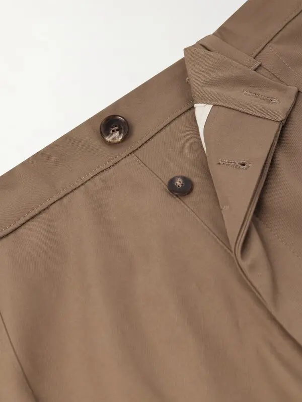 Loro Piana Fuji Cleveland Cotton-gabardine Wide-leg Trousers