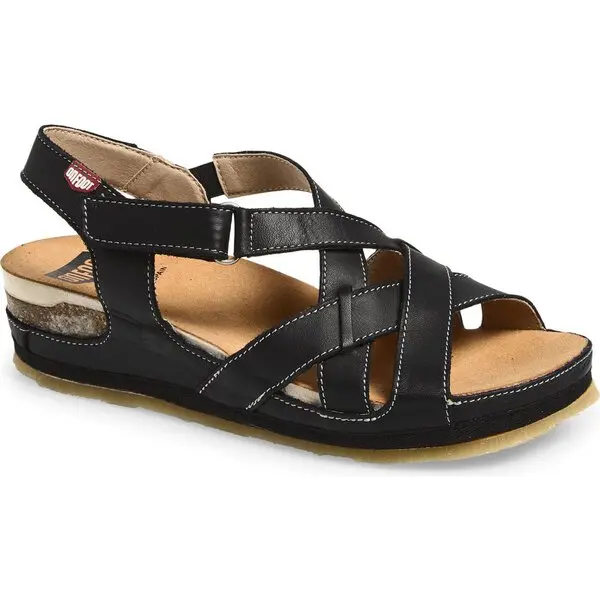 ON FOOT Cynara Ankle Strap Sandal - Menorca Negro