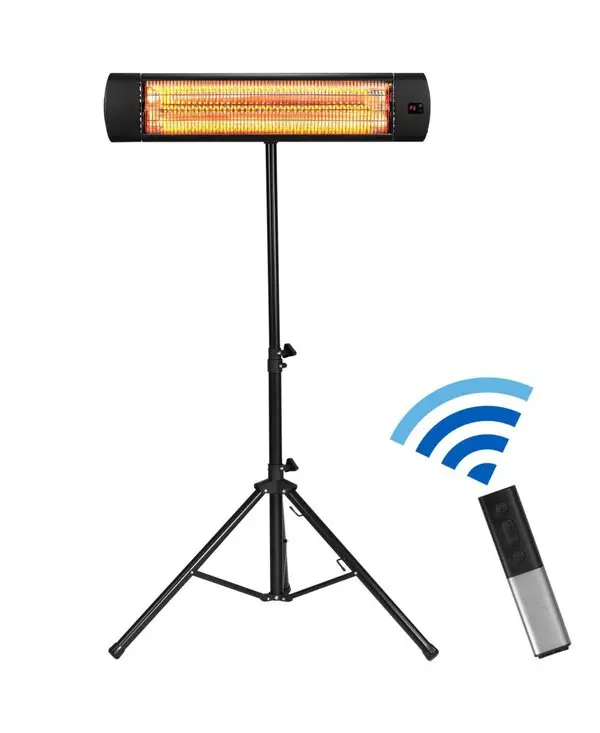 SUGIFT 1500w Infrared Space Heater Carbon Fiber With Ip65 Rating And Remote