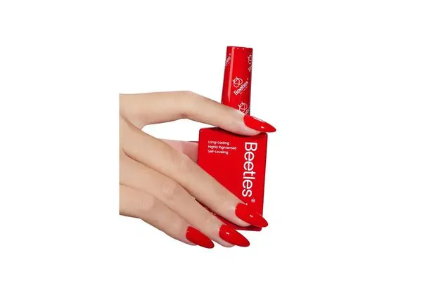 BEETLES Red Gel Nail Polish Winter Gel Polish Set 6 Colors