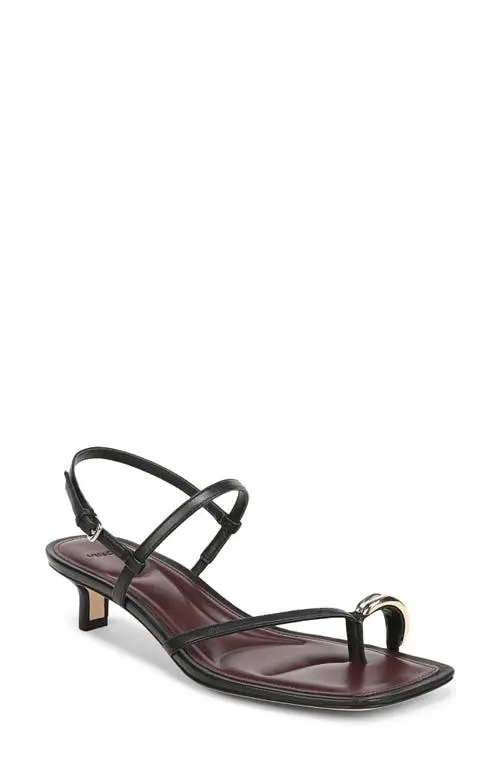 Vince Polli Kitten Heel Sandal - Black